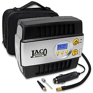 JACO SmartPro 12V Tire Inflator Air Compressor - Portable Automatic Digital Tire Pump (Max 100 PSI, 12-volt DC)