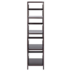 Winsome 4 tier Wood Leo model name Shelving, Small, Espresso