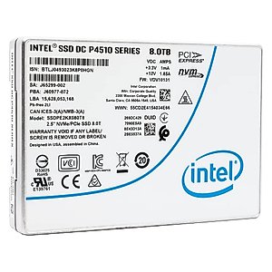 Intel/SSD Intel Corporation SSDPE2KX080T801 DC P4510 Series (8.0TB 2.5in PCIe 3.1 x4 3D2 TLC) Generic Single Pack