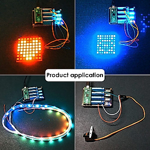RedTagCanada for Raspberry Pi Pico Expansion Board 5V M2.5 40pin Led Out GPIO Screw Terminal with LED Data Protocol 12C UART Analog Digital