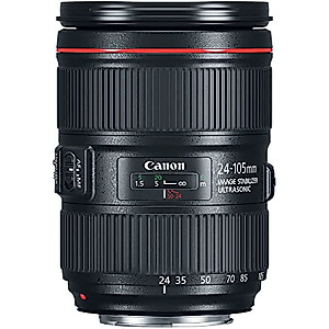 Camera Bundle for Canon EOS 5D Mark IV DSLR Camera w/ 24-70mm USM Lens + EF 75-300mm III Lens, Pro Microphone, Backpack, 128GB Memory, Extra Battery + Professional Bundle