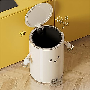 PASNMKvn 8L Trash Can Quiet Closing Garbage Can with Foot Pedal and Soft Close Lid for Odor Control