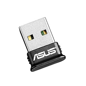 ASUS USB-BT400 USB Adapter w/ Bluetooth Dongle Receiver, Laptop & PC Support, Windows 10 Plug and Play /8/7/XP, Printers, Phones, Headsets, Speakers, Keyboards, Controllers,Black