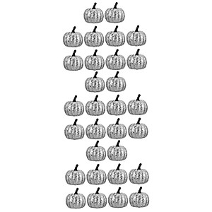 ABOOFAN 30 Pcs Foam Pumpkin Mini Pumpkins for Decorating Small Pumpkin Decor Artificial Pumpkins for Table Decor Artificial Pumpkins Bulk Fake Pumpkins Harvest Pumpkins Model Dining Table