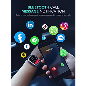 SKG R8 Military Smart Watches for Men (Answer/Make Call) Alexa Built-in, 1.8'' Rugged Bluetooth Tactical Smartwatch for Android iPhone, IP68 Waterproof Fitness Tracker Heart Rate Monitor, 2023 New