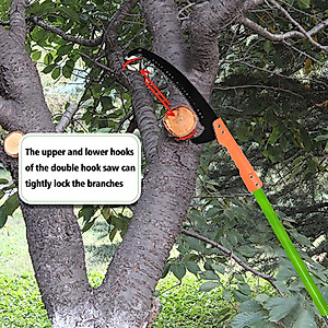Scalebeard Hand Pole Saws for Tree Trimming,Manual Tree Trimmer,Handheld use or with Extended Manual Pruning Saw for precision tree limb cutting-Pole Saw Attachment(Pole not included)