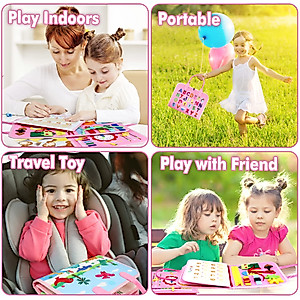 Busy Board for 1 Year Old Baby Busy Board for Toddlers 2-4 Montessori Toddler Busy Board Sensory Toys for Toddlers 1-3 Quiet Busy Book for Toddlers 1-3 Airplane Travel Montessori Toys for 2 Year Old