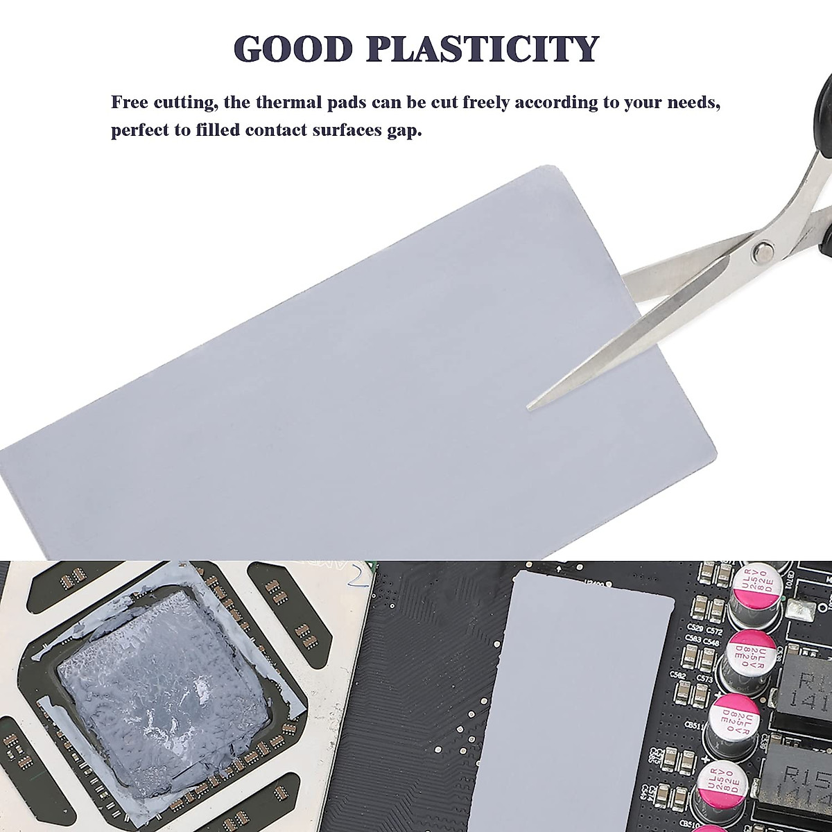 Thermalright Thermal Pad 14.8 W/mK Non Conductive Heat Dissipation Silicone Pad for PC Laptop Heatsink CPU/GPU/LED Graphics Card Motherboard Silicone Grease Multi-Size Pad (85x45x3.0mm)