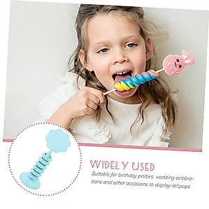 Cabilock 1pc Lollipop Display Stand Lollipop Stand Display Holder Rack (random Color) Candy Stand Holder Base Multi-function Display Rack Cake Pop Sticks Making Tools Pop Tree Shelves Pp