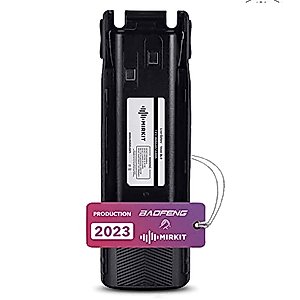MIRKIT 3800 mAh UV82 Battery BL-8 7.4V Li-ion Compatible with Baofeng UV-82 MK3/5 UV 82HP UV 82 UV 82C Gmrs V1 MURS V1 Baofeng Accessories Baofeng Extended Battery Radio