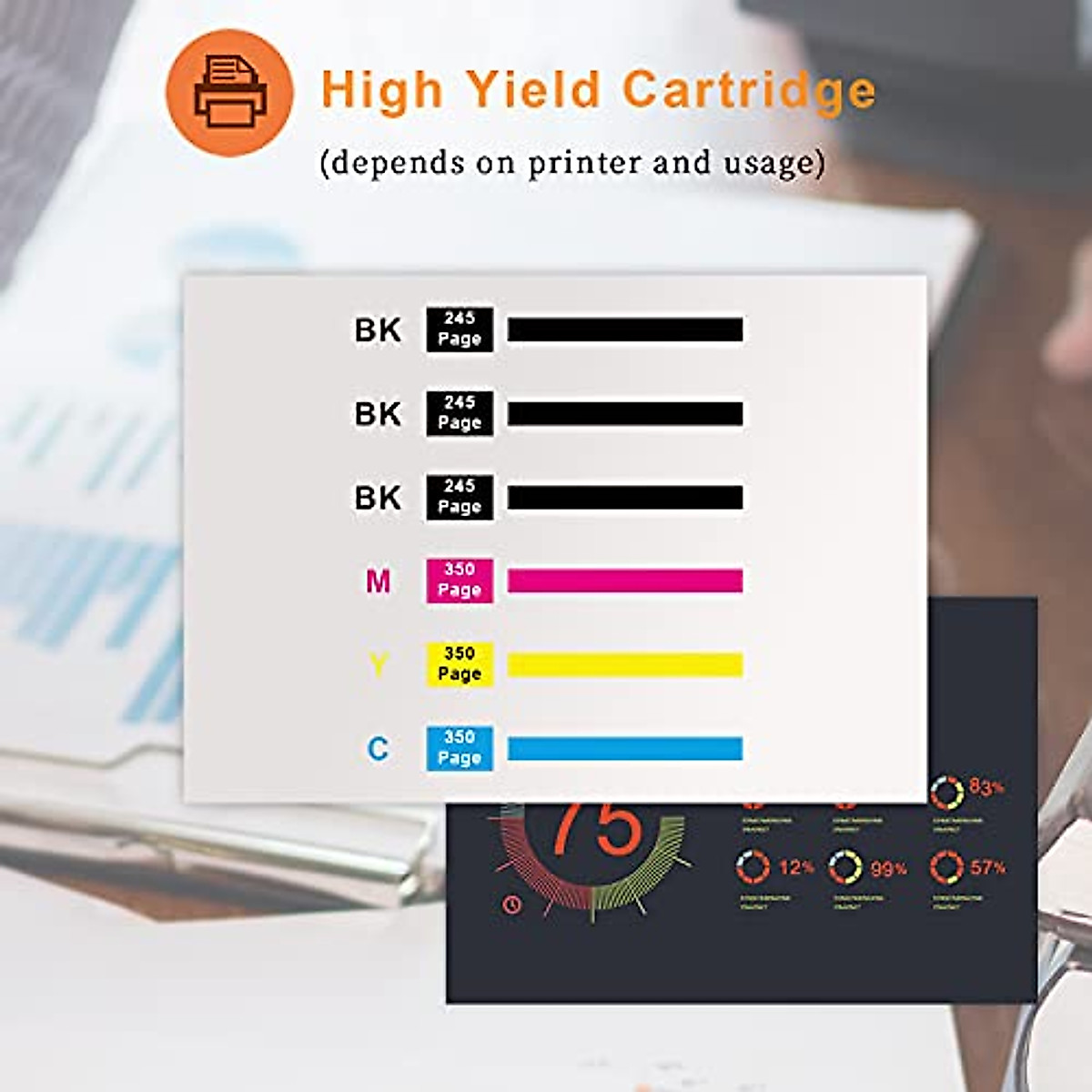 Run Star Remanufactured Ink Cartridege Replacement for Epson 69 T069 to use with Stylus C120 CX5000 CX6000 CX8400 CX9400 NX215 NX305 NX400 NX410 NX415 NX515 Workforce 1100 30 310 615 (6 Pack)