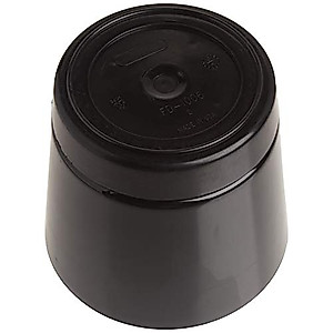 Novelty Majestic Full Depth Round Cylinder Pot, Glossy Black, 6-Inch (10068)