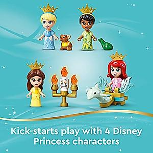 LEGO Disney Ariel, Belle, Cinderella and Tiana’s Storybook Adventures 43193 Building Toy for Kids; New 2021 (130 Pieces)
