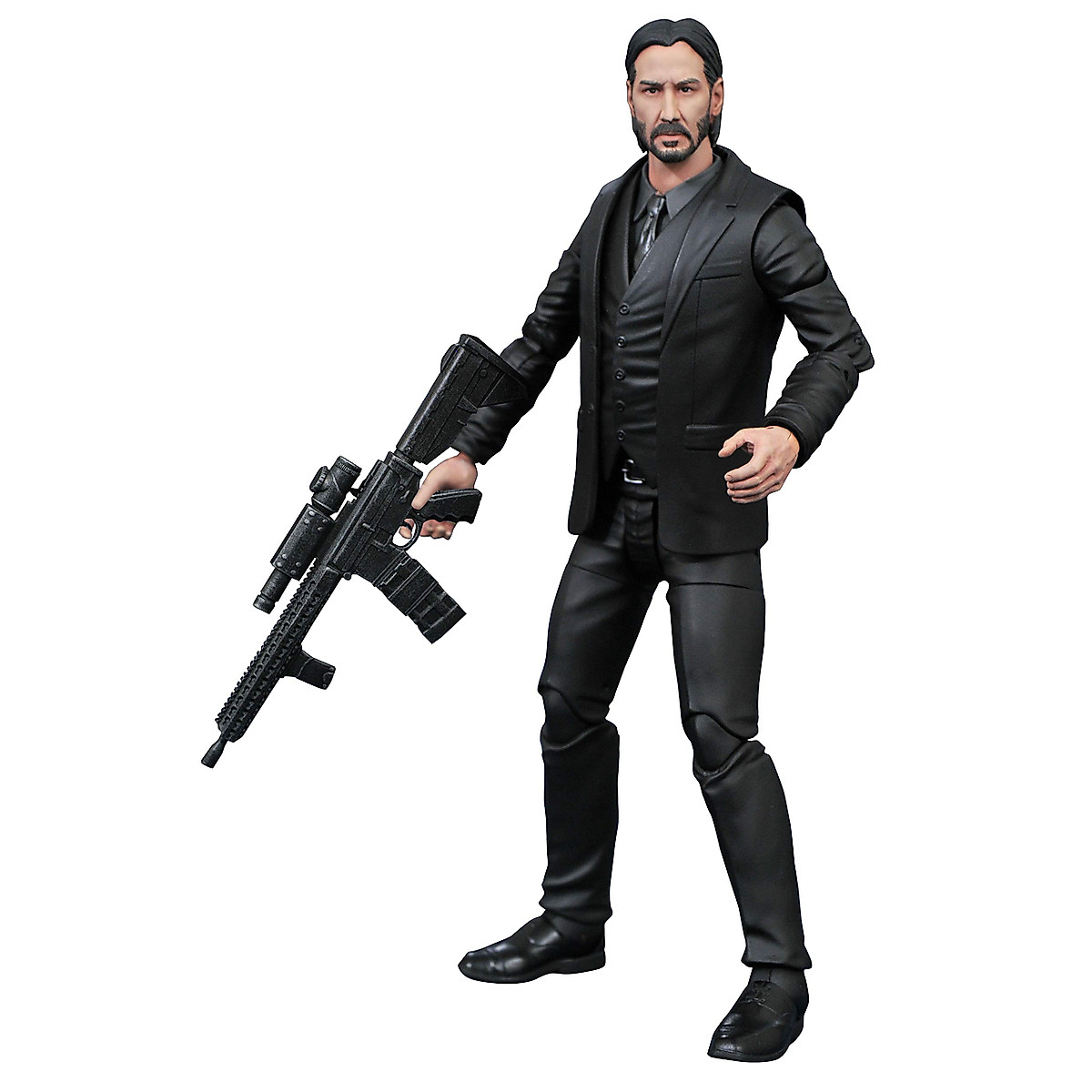 Diamond Select Toys John Wick Select: Chapter 2 Black Suit Action Figure, Multicolor