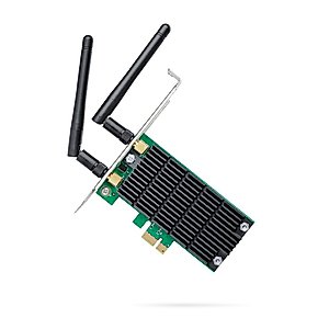 TP-Link AC1200 PCIe WiFi Card(Archer T4E)- 2.4G/5G Dual Band Wireless PCI Express Adapter, Low Profile, Long Range Beamforming, Heat Sink Technology, Supports Windows 11/10/8.1/8/7/XP