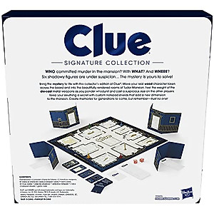 Hasbro Gaming Clue Board Game Signature Collection, Premium Packaging and Components, Family Games for Kids and Adults, Mystery Games for 2 to 6 Players