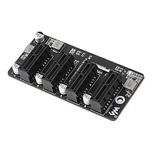 waveshare Extended 4-Ch PCIe Gen 2 ×1 Expander Stable Performance Driver-Free Plug & Play