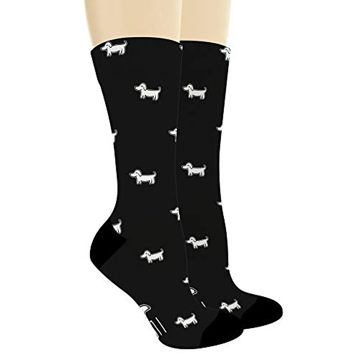 ThisWear Funny Valentines Gifts I Love Your Wiener Socks Girlfriend Boyfriend Gift 1-Pair Novelty Crew Socks