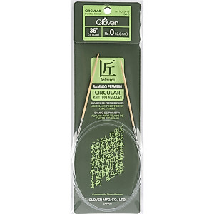 Clover Bamboo Circular 36" No. 0, None