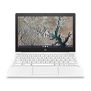 HP Chromebook 11-inch Laptop, Touchscreen, MediaTek MT8183, MediaTek Integrated Graphics, 4 GB RAM, 32 GB eMMC Storage, Chrome (11a-na0050nr, Snow White) (Renewed)