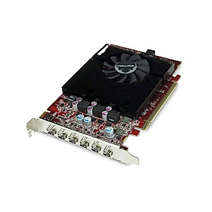 VisionTek Radeon 7750 2GB GDDR5 6 4k Monitor Graphics Card, 6 Mini DisplayPort Outputs, AMD Eyefinity 2.0, PCI Express 3.0 Video Card, 7.1 Surround Sound - 900614