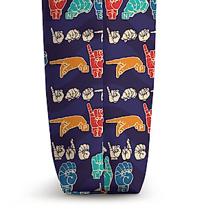 ASL Teacher Sign Language Interpreter Deaf Pride Tote Bag