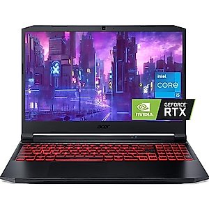 Acer Nitro 5 15.6" 144Hz FHD Gaming Laptop, Intel Core i5-11400H(6-Core), NVIDIA GeForce RTX 3050Ti, 16GB RAM, 1TB NVMe SSD, WiFi 6, Backlit Keyboard, HDMI, Type-A&C, Win 11 H, w/CUE Accessories