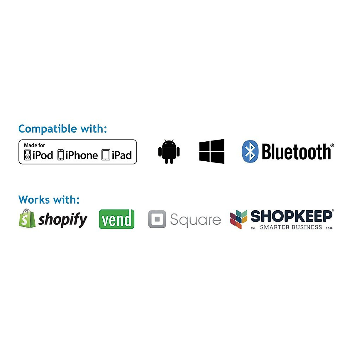 SOCKET S800, 1D Barcode Scanner, Black