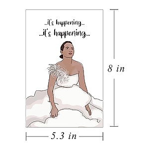 Ure Tenk Funny Bridal Shower Gift for Bestie, Hilarious Bridesmaids Proposal Card, Humor Wedding Card for BFF, Getting Married Card