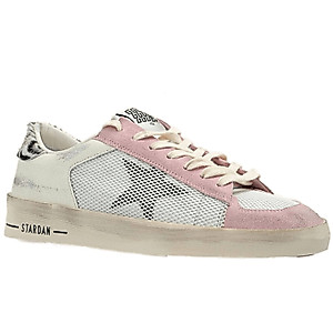 Golden Goose Stardan Low-Top Womens Distressed Sneakers-39 White