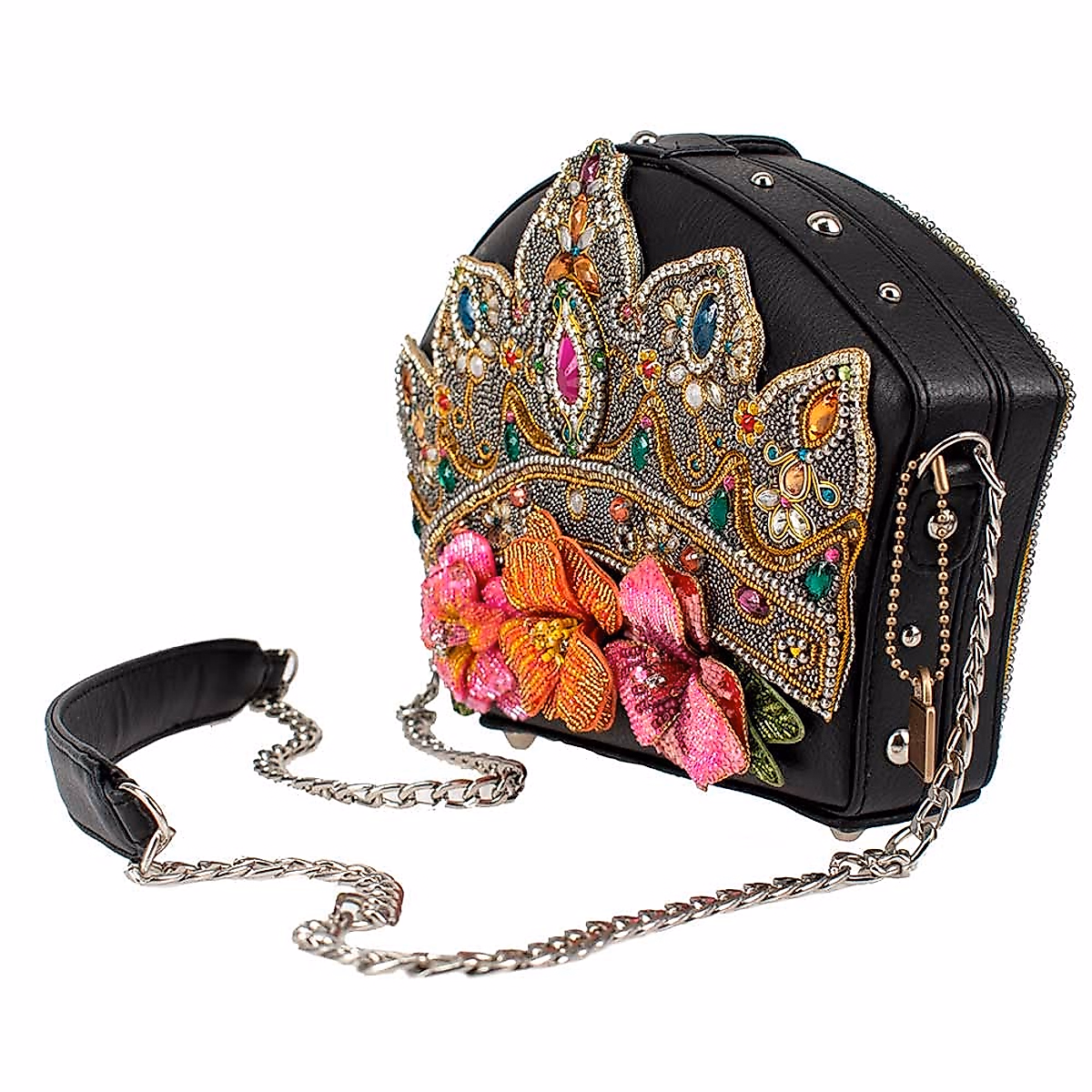 Mary Frances womens Princess Crossbody Crown Handbag Shoulder Bag, Multi, One Size US