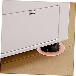 BESTonZON 8pcs Washing Machine Cushion Adjustable Base Cushions for Chairs Mattress Base Furniture Feet Pads Rose Vibrations Small Furniture Pads Pvc Black Washing Machine Mat Bed Risers