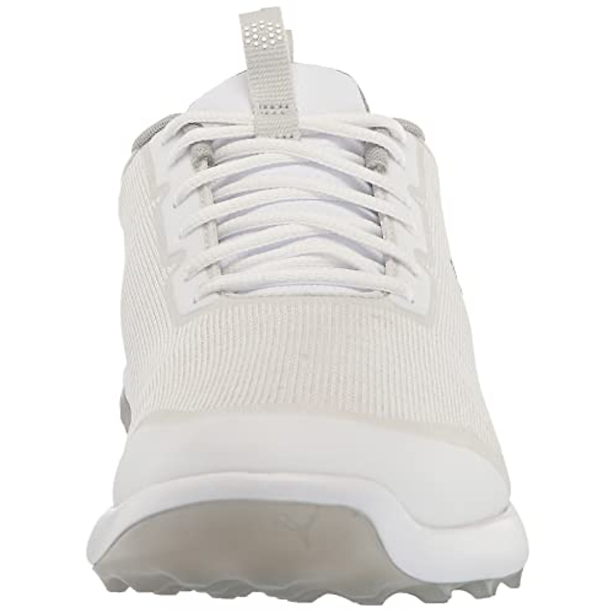 PUMA Golf Men's Fusion PRO Extra Wide Golf Shoe, Puma White-Puma Silver-High Rise, 9.5