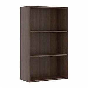 WAHEY Bookcase, 3-Tier Adjustable Open Storage Shelf Display Bookshelf, HOFB001