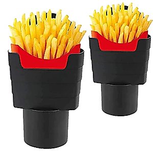 Heart Horse 2Pcs Car French Fries Cup Holder Car French Fries Holder Universal French Fries Cup Holder for Vent