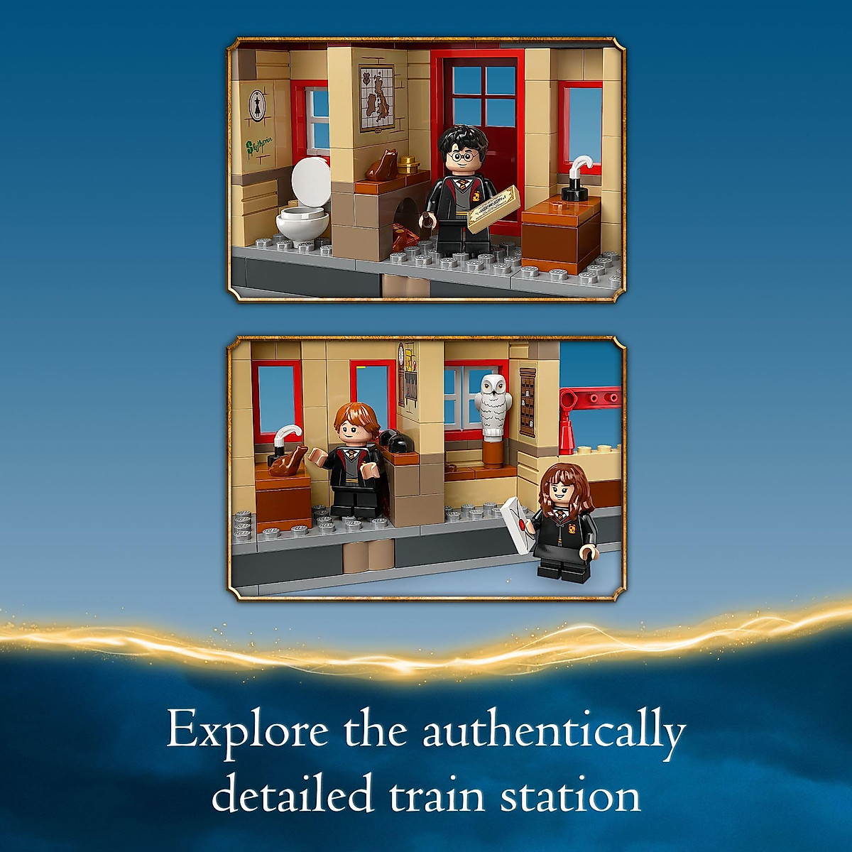 LEGO Harry Potter Hogwarts Express & Hogsmeade Station 76423 Building Toy Set; Harry Potter Gift Idea for Fans Aged 8+; Features a Buildable Train, Tracks, Ticket Office and 8 Harry Potter Minifigures