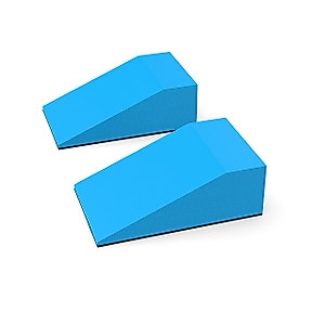 Lumia Wellness Yoga Foam Wedge Blocks, Pelvic Sacral Block, Non-Slip Bottom, Calf Raise, Squat Block, Wrist Support, Pilates