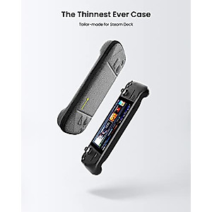 tomtoc Carrying Case Compatible with Steam Deck, Protective case, Hard Portable Travel Carrying bag for Steam Deck Console & Accessories, Shockproof, Travel friendly