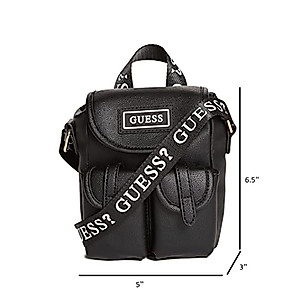 GUESS Women's Rainbow Logo Backpack Style Crossbody Mini Bag Handbag