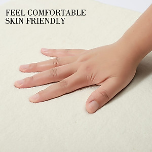 Bealando Funny Cute Colorful Smiley Bathroom Rug,Fluffy Bath Mat,Rectangular Soft Microfiber Blanket Surface,Non-Slip,Machine Washable,Bedroom,Living Room, Bathroom Decor,16"x24"