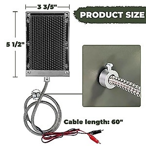 Highwild 6-Volt Solar Panel Charger for 6V Feeder Battery - Deer Feeder Outdoor Waterproof Solar Charger with Mounting Hardware