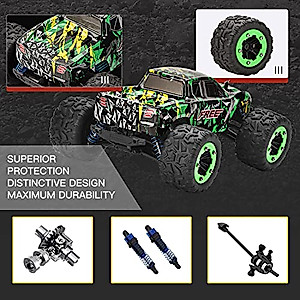 WIAORCHI 1:18 Scale 2.4Ghz All-Terrain RC Cars, 40KM/H High Speed 4WD Remote Control Car for Adults Kids, Waterproof Off -Road RC Monster Trucks with 2 Batteries for 40Min Play, RC Toys Gifts for Boys
