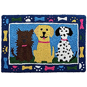 Puppy Gang Jellybean Accent Rug with Dogs Rug 20"x30" Doormat