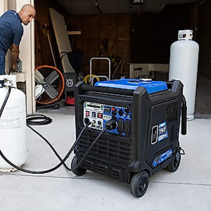 DuroMax XP9000iH 9000-Watt 459cc Dual Fuel Digital Inverter Hybrid Portable Generator, Blue