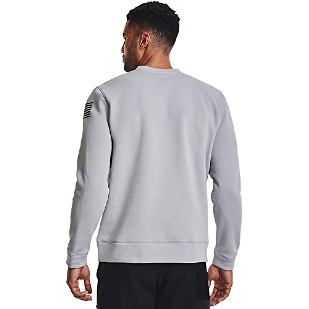 Under Armour Men's Standard Freedom Rival Terry Crew, (011) Mod Gray / / Black, Medium