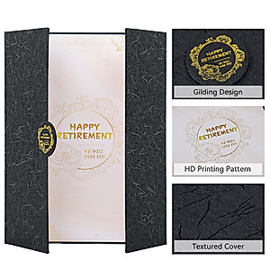 DeziWood Retirement Party Decorations, Happy Retirement Guest Book Alternative, Retirement Gifts for Women Men, Farewell Party Supplies Going Away Gifts for Office Coworker