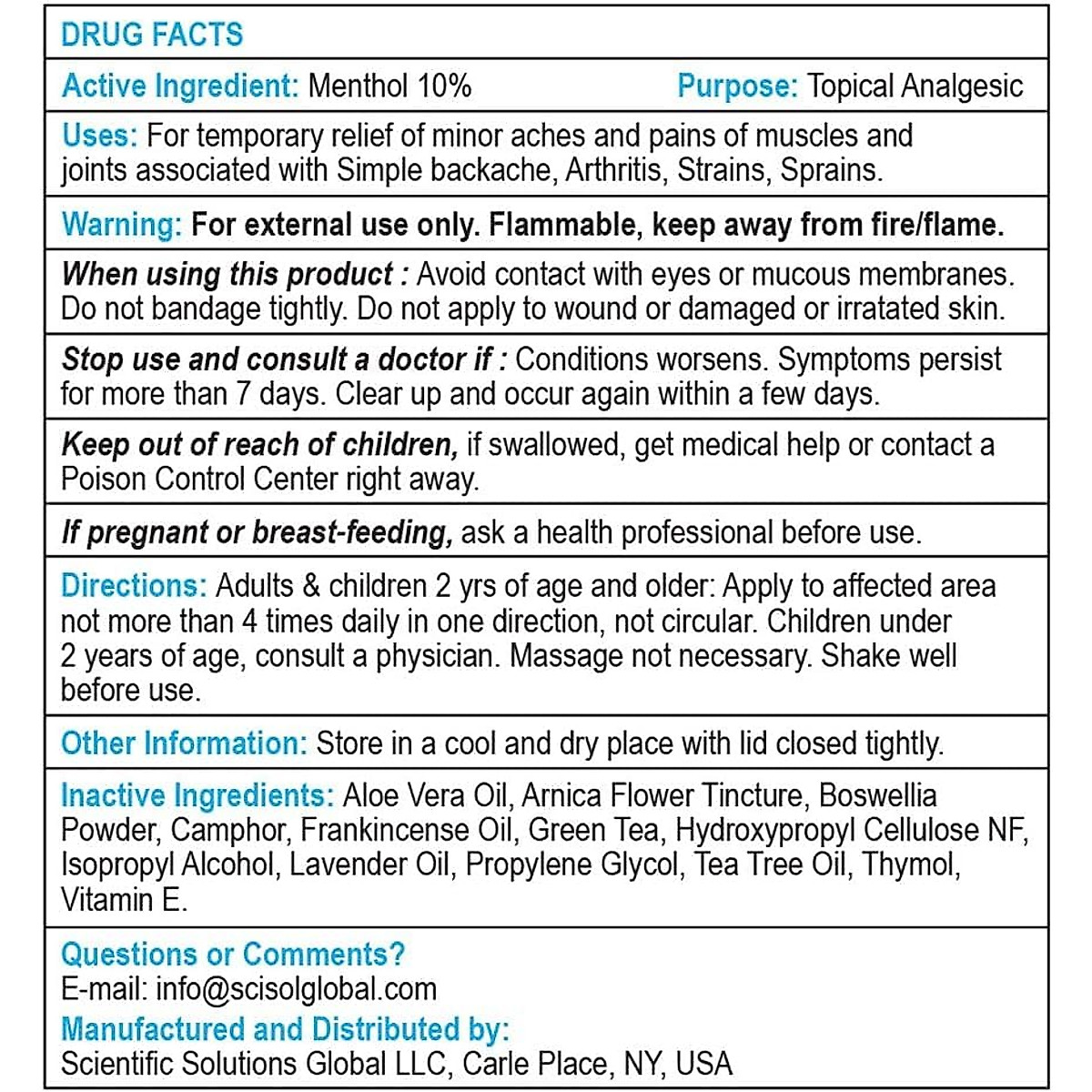 BIO-Relief Pain Roll On w 10% Menthol & Arnica | Highly Effective, Cool & Topical Pain Relief Extra Strength for Arthritis, Muscle, Joint, & Back - Easy Roll On Maximum Strength, Made in USA