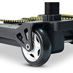 RAZZUM Large Hand Trucks,Light Hand Cart Small Mini Aluminum Luggage Cart Home Handling Pull Goods Shopping Small Trailer Folding Portable Trolleys