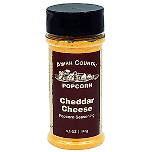 Amish Country Popcorn | Cheddar Cheese Popcorn Seasoning - 5.1 oz | Old Fashioned, Non-GMO and Gluten Free