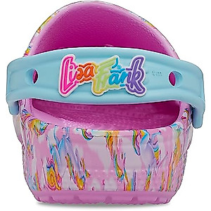 Crocs Classic Lisa Frank Clogs, Kids and Toddler Shoes, Taffy Pink, 3 US Unisex Little